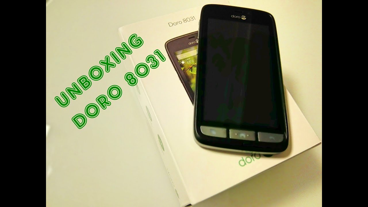 Unboxing Senior-phone Doro 8031 - YouTube