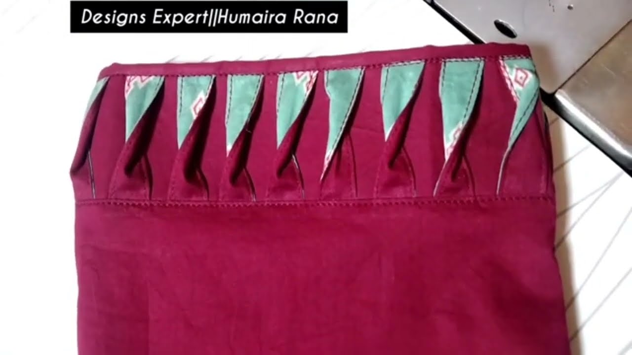 Beautiful trouser (pancha) design design by humaira Rana - YouTube