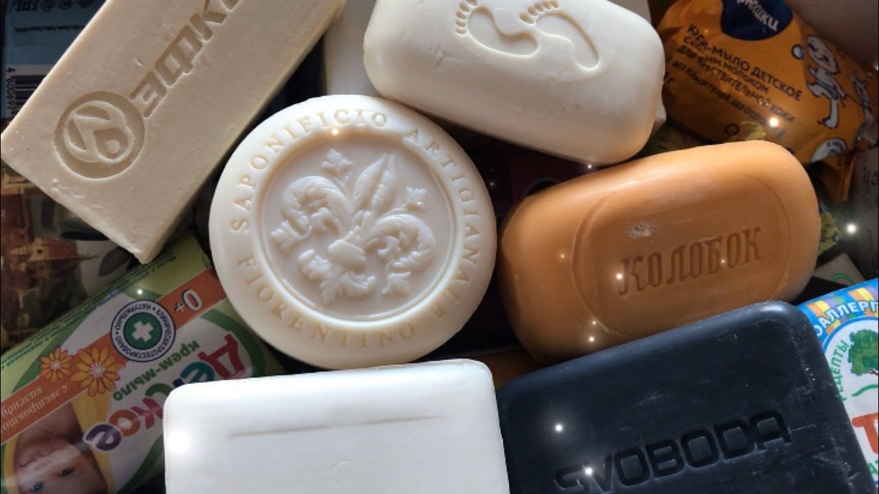 ASMR SOAP # 126/Cutting Russian assorted soap/Режу мыло ассорти ...
