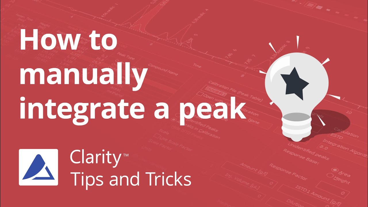 How to manually integrate a peak - YouTube