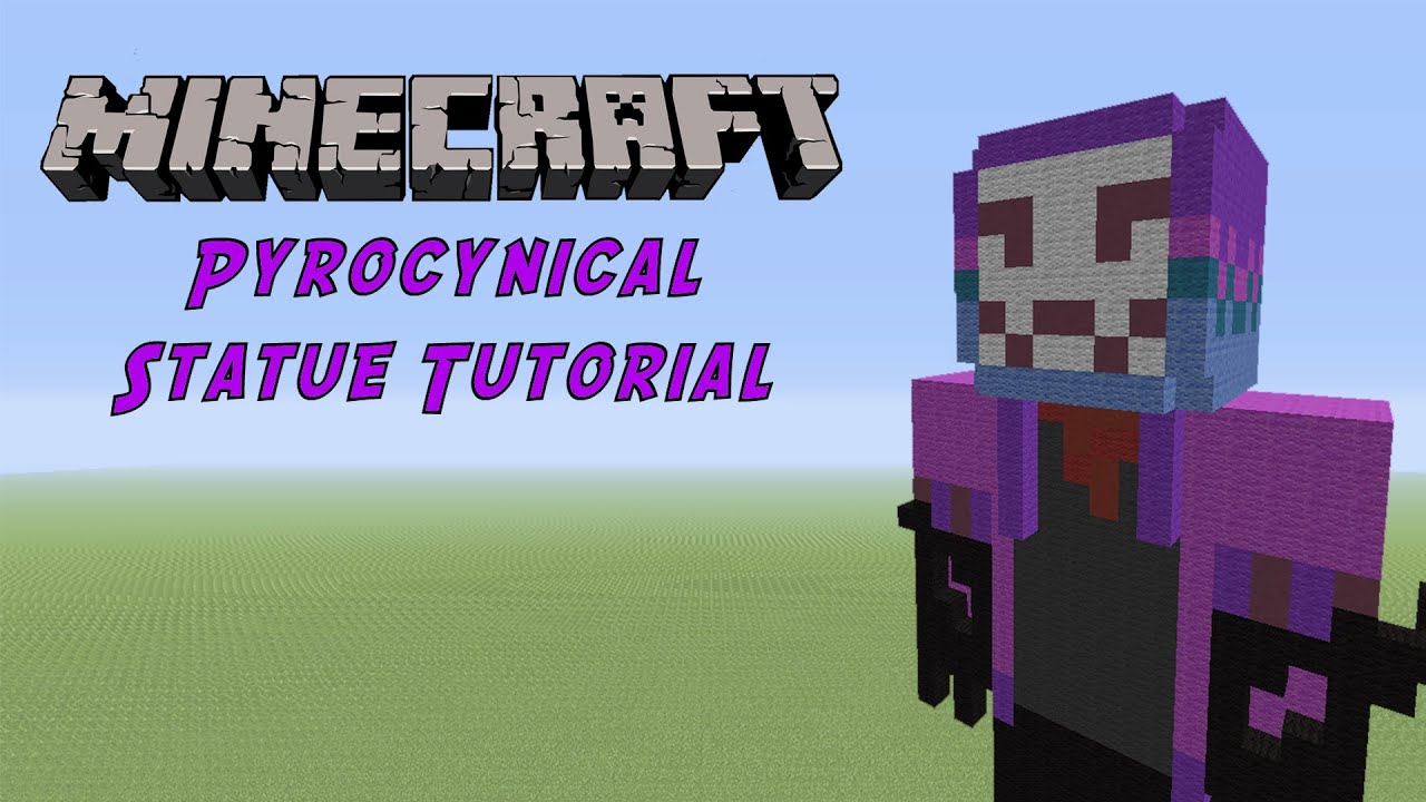 Minecraft Tutorial: Pyrocynical Statue Build - YouTube
