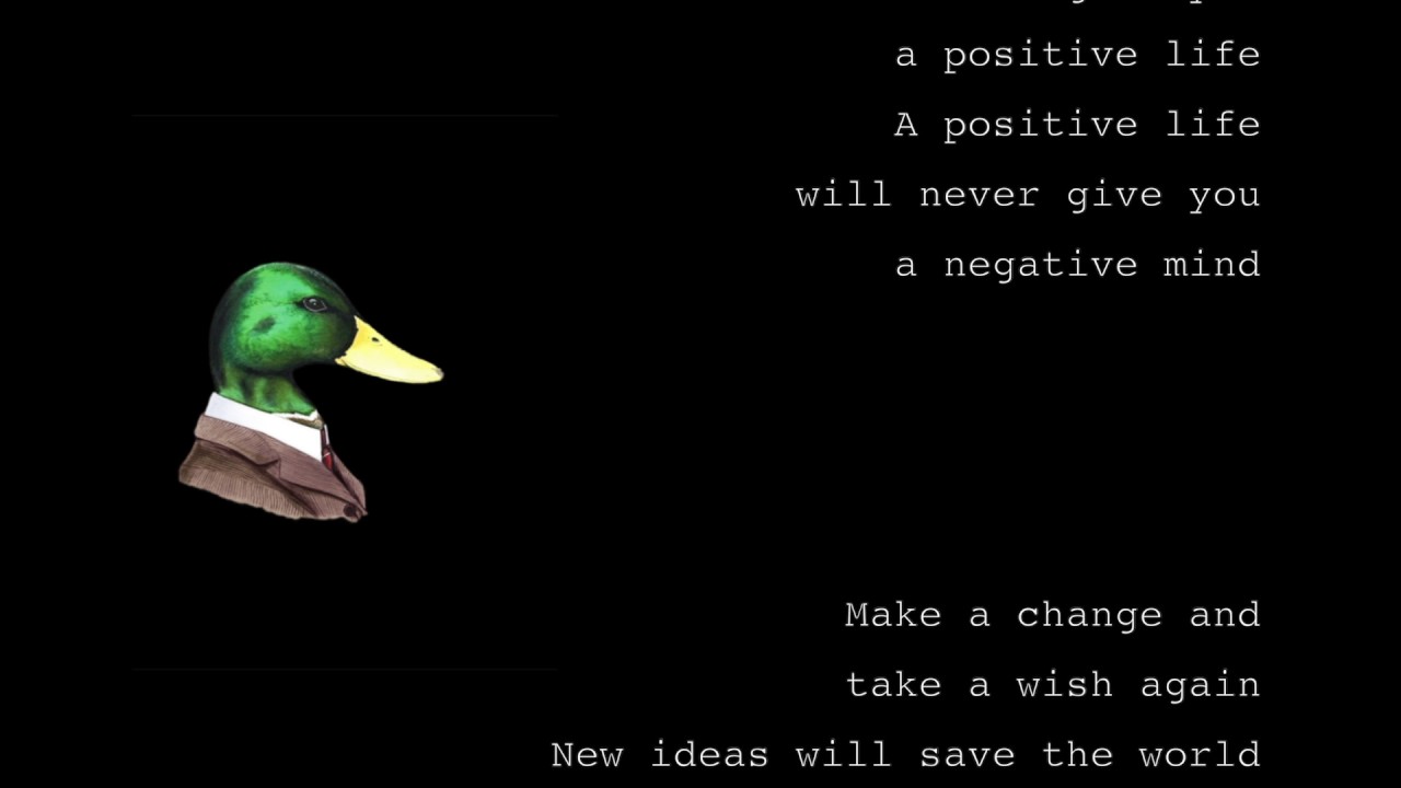 The Spell Of Ducks - Positive Life (LYRICS VIDEO) - YouTube