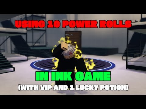 Using 10 Power Rolls in Ink Game - Roblox - YouTube