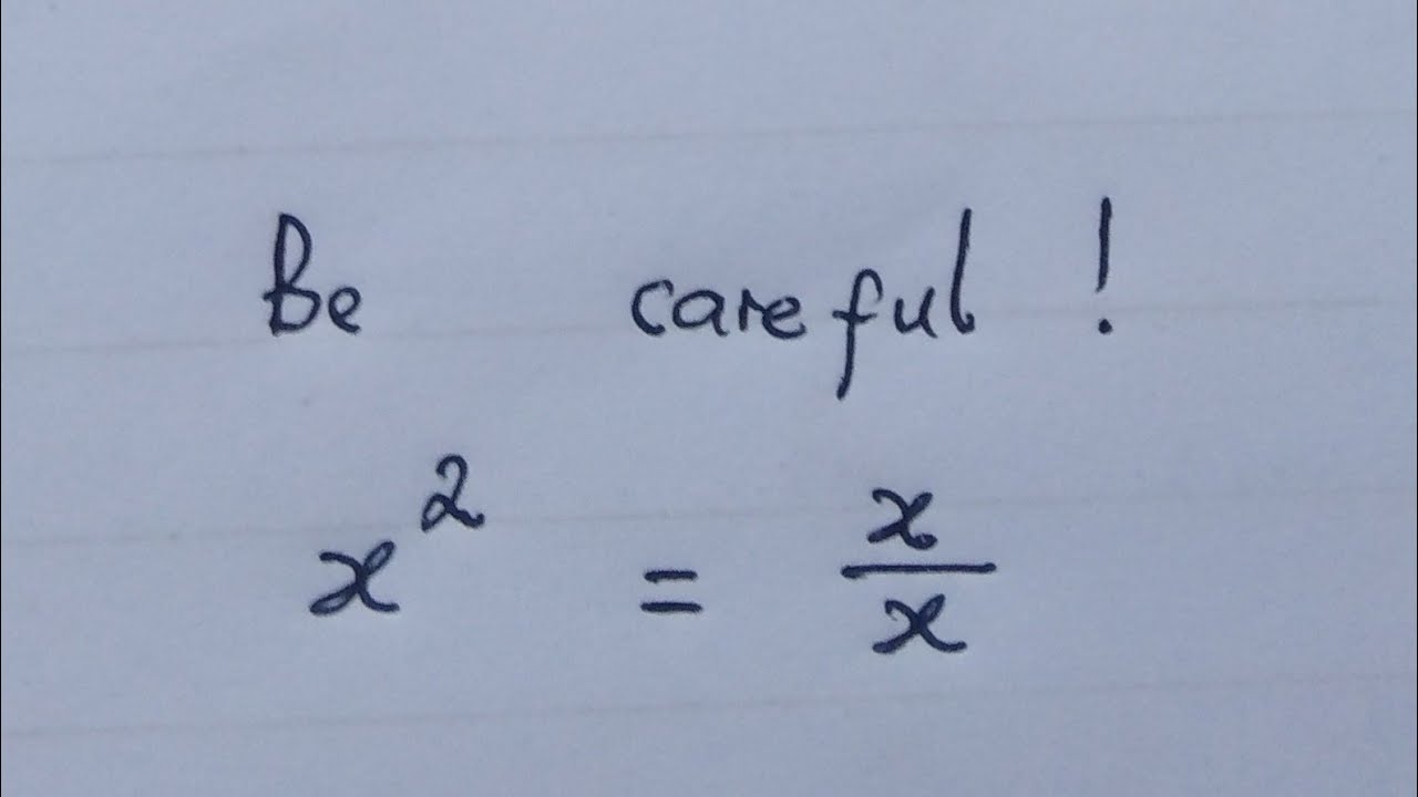 Interesting algebraic equation | Can you solve ? - YouTube