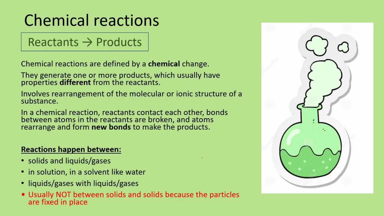 1. Rates of Reaction - Particle and Collision Theory - YouTube