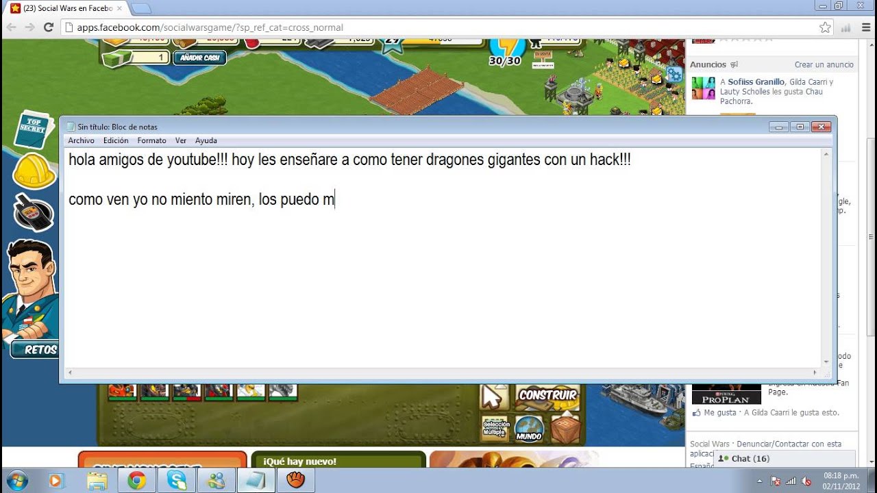 Como tener dragones gigantes en Social Wars!! - YouTube