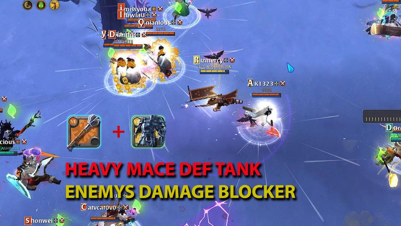 SMALLSCALE FIGHT "(SQUAD)ASRBORN VS 5278" | HEAVY MACE DEF TANK ...