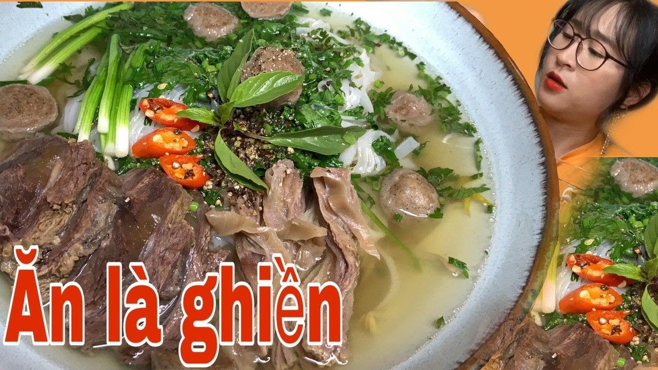 ASMR, Ăn tô Phở Việt Nam cực chất tại Hàn Quốc, How to make VietNamese ...