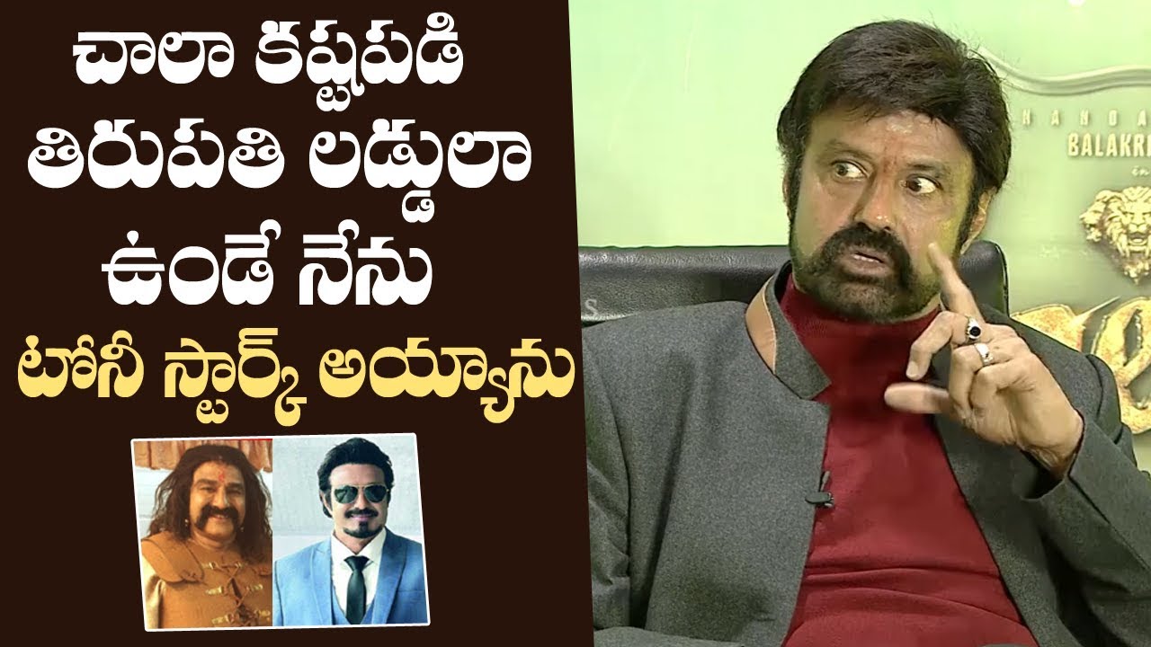 Balakrishna About His Hard Work For Tony Stark Look In Ruler Movie ...