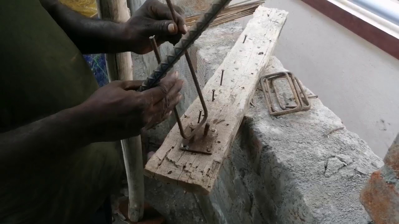 How to make stirrup for column / live video from construction site ...