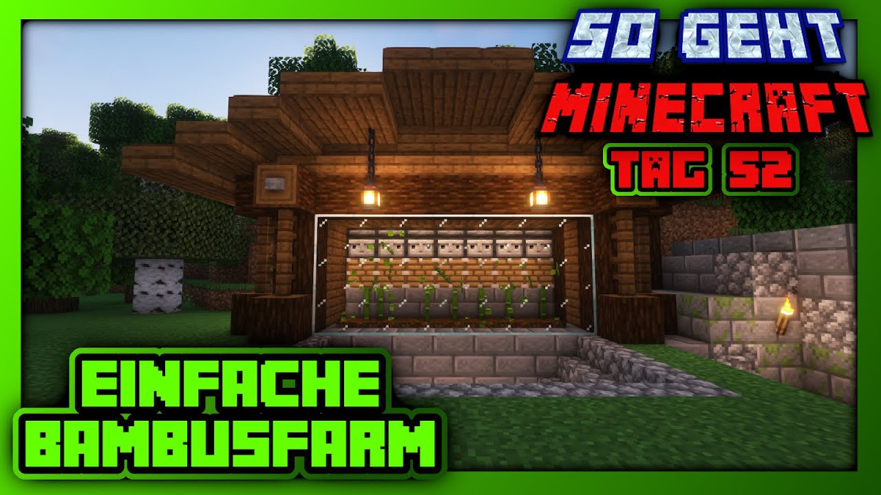 Wie baut man eine EINFACHE BAMBUSFARM in Minecraft 1.21 🔸 So geht ...