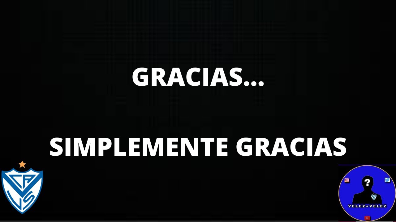 GRACIAS... Simplemente GRACIAS - YouTube
