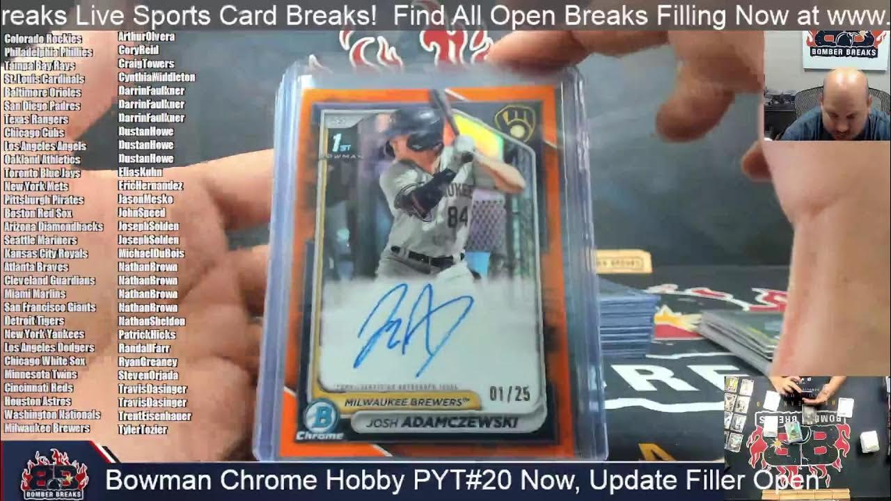 Welcome to BomberBreaks.com Live Sports Card Breaks Featuring Cosmic Chrome, Bowman, Update ...