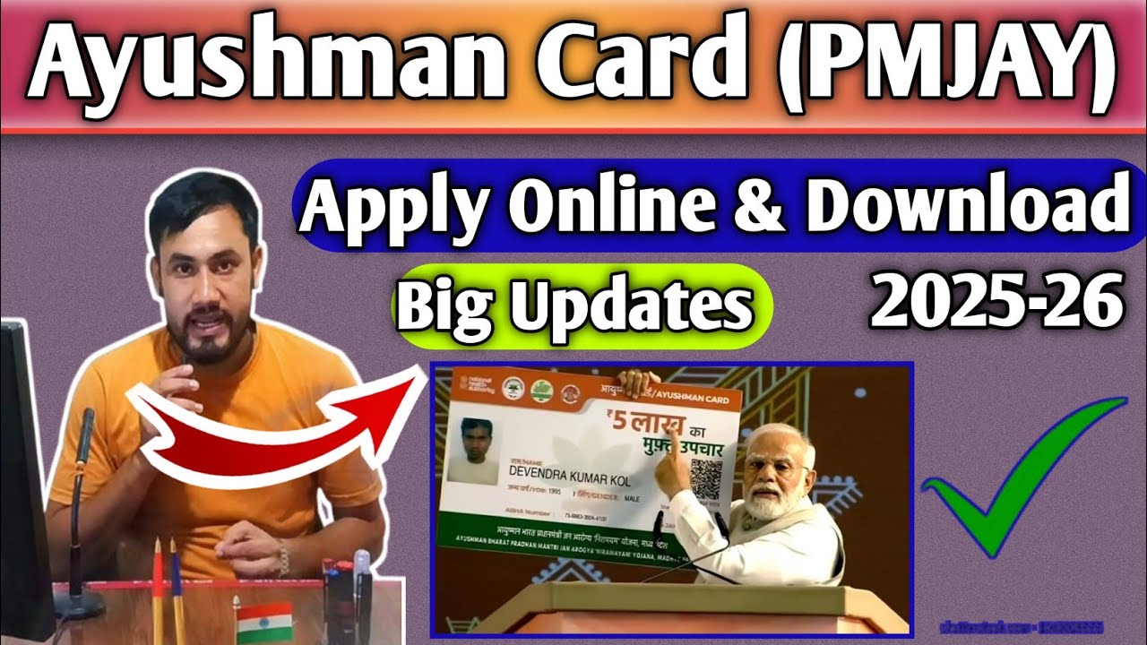 Ayushman Card Apply Online 2025 | Free ₹5 Lakh Health Insurance ...
