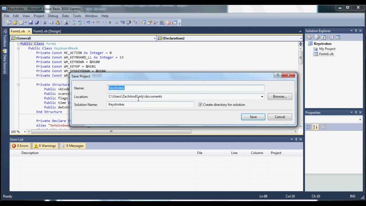 [VB.NET] How to Record Keystrokes in Visual Basic [KeyHooks] - YouTube