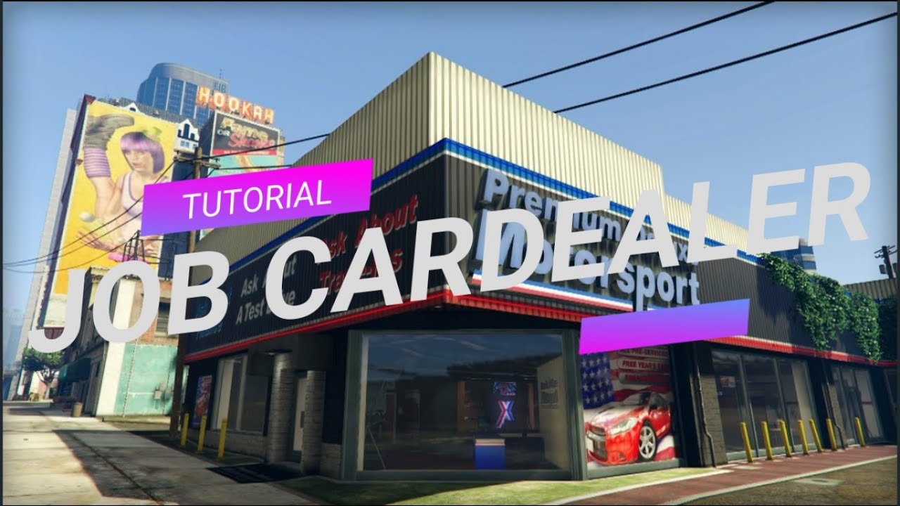 Cara Menjadi Job Car Dealer Server Fivem GTA5 - YouTube