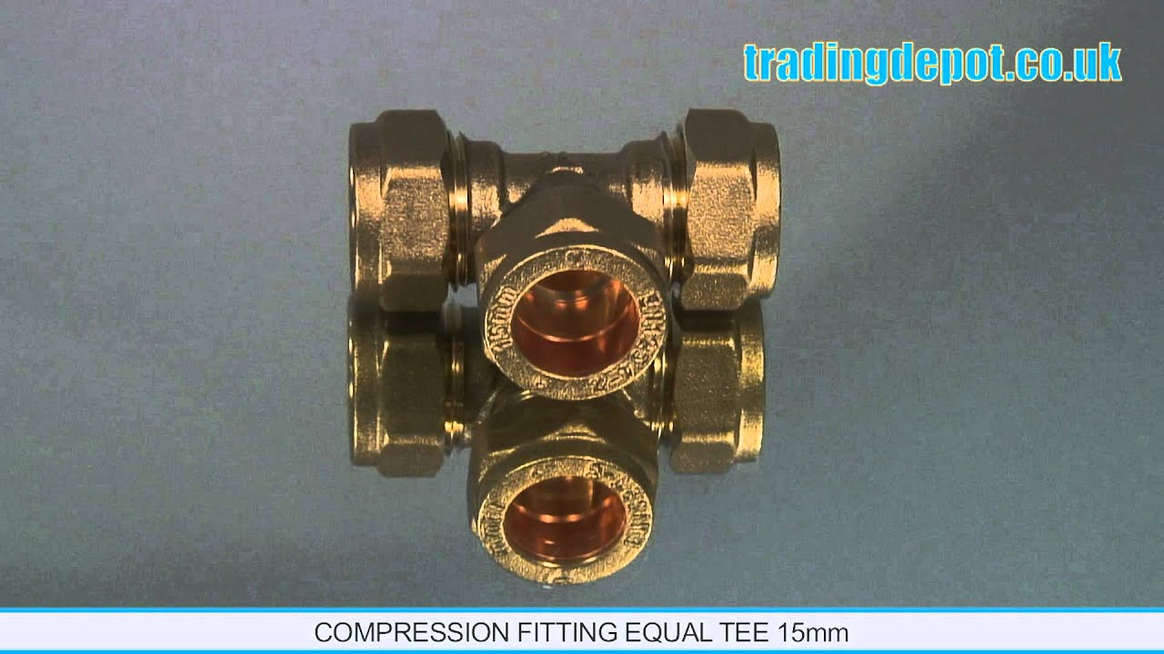 TRADING DEPOT: Compression Fitting Equal Tee 15mm Part no: CFI601/15 ...