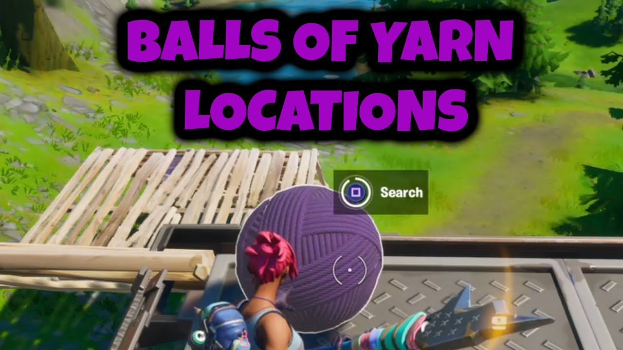 FIND BALLS OF YARN AT CATTY CORNER LOCATIONS - FORTNITE CHAPTER 2 ...