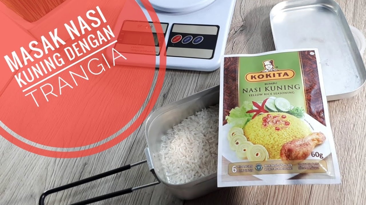 Belajar Masak Nasi Kuning dengan Nesting Trangia Mess tin 210 - YouTube
