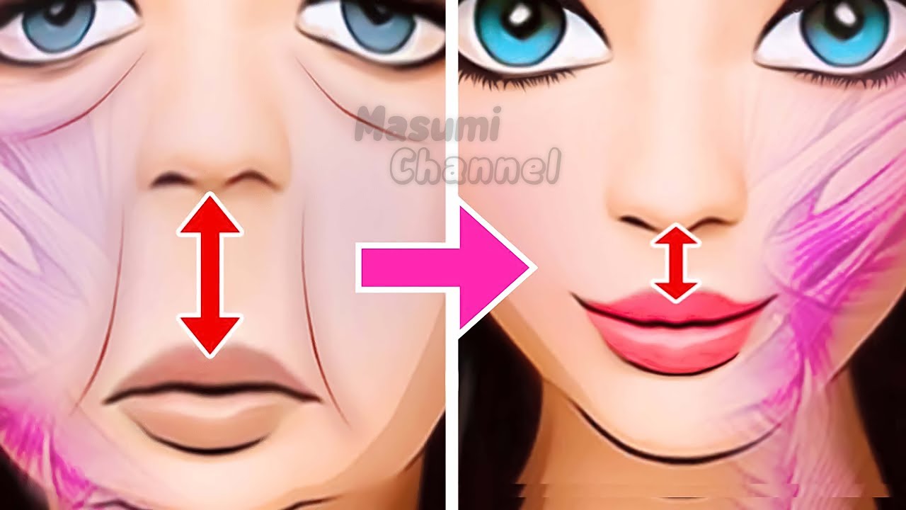 Lip & Cheek Lift Exercise To Fix Long PHILTRUM! Shorten PHILTRUM, Long ...