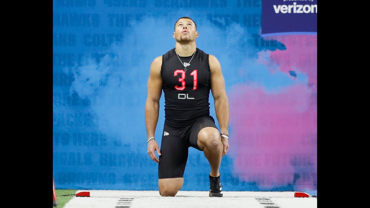 2020 NFL Scouting Combine full highlights - Alex Highsmith 2/29/20 ...