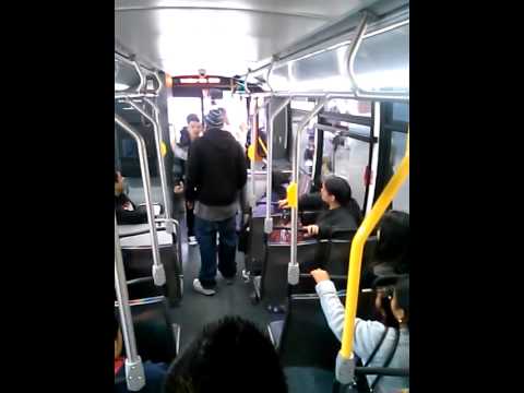 Downtown L.A. bus FIGHT!!! - YouTube
