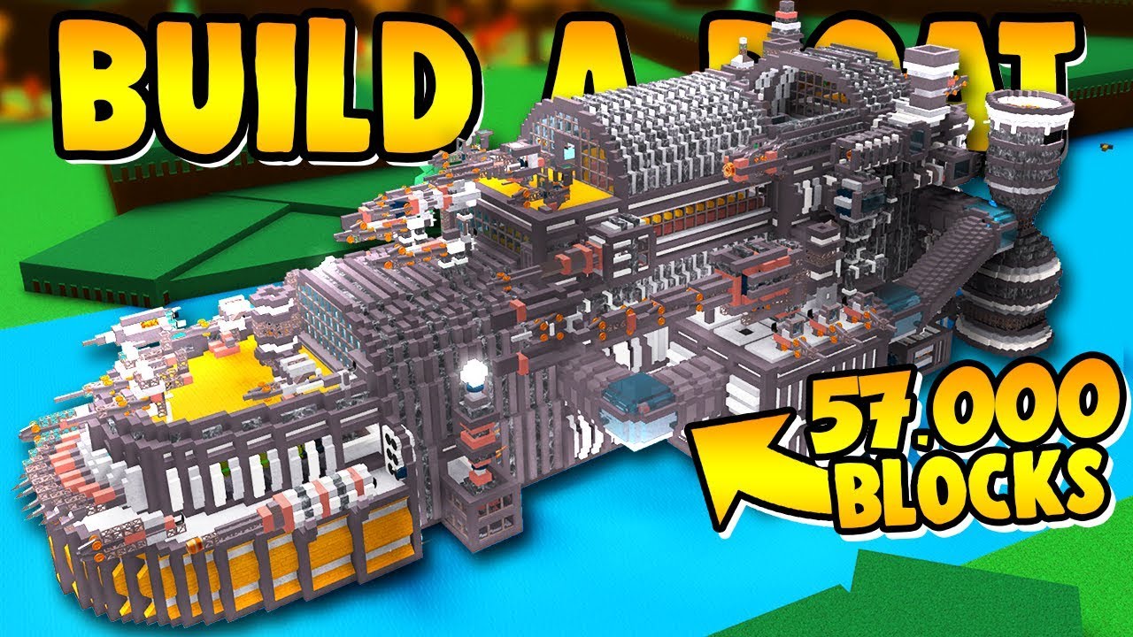 Build a Boat GIANT BATTLESHIP ( OVER 57K BLOCKS!!! ) - YouTube