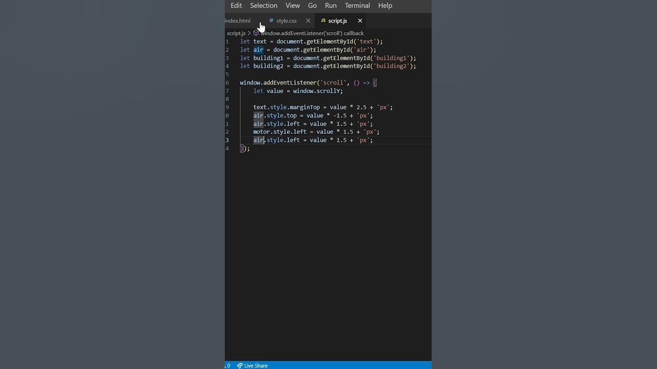 Make Parallax Scroll ️ Html Css Javascript ️ Part 2 Htmlcssjavascript Coding Webdevelopment