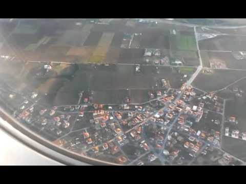 plane landing to Thessaloniki Greece