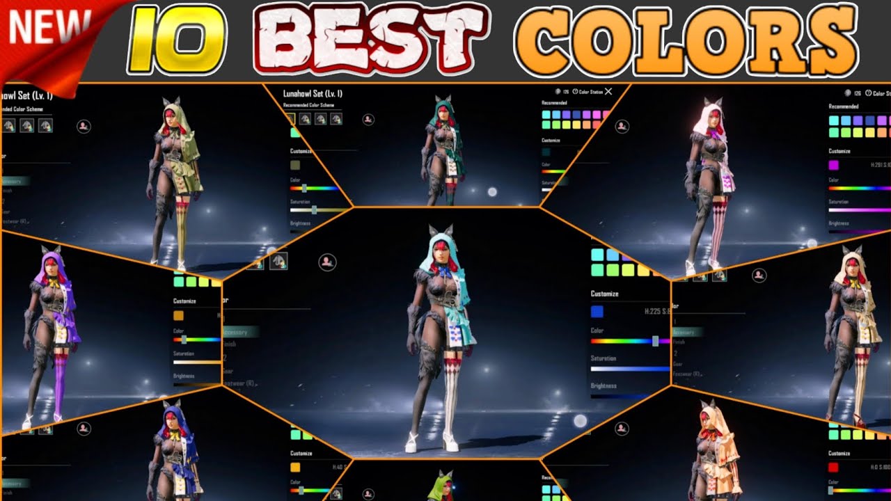 Lunahowl Set best colour | 100 Rp Outfit Color Combinations | A3 Royal ...