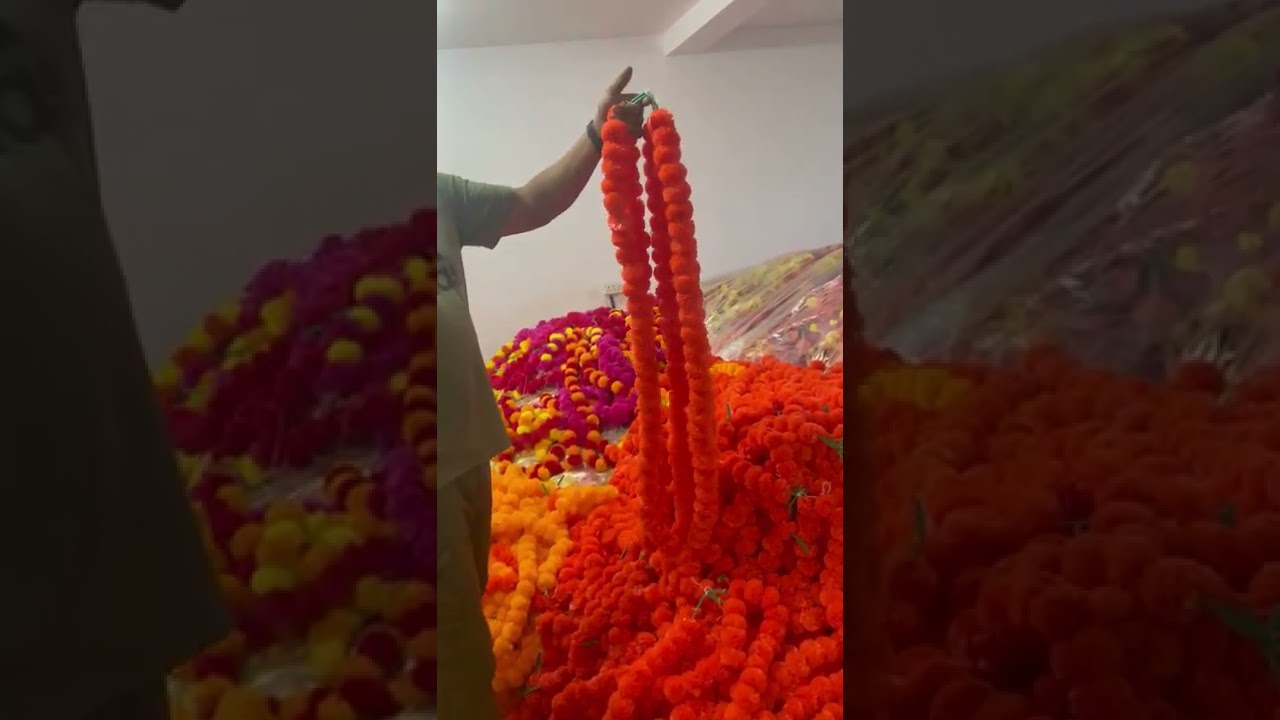 Artificial marigold flower, ganda ladi, panni flower, wholesale ...