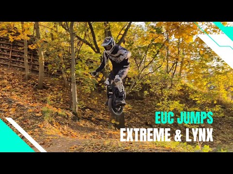 EUC jump training. Begode Extreme. Veteran Lynx. - YouTube