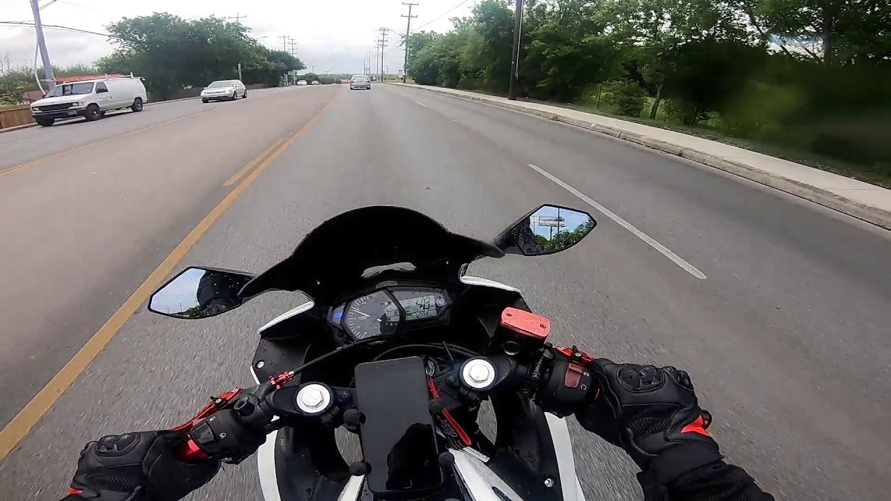 turn singal mirrors on yamaha R3 - YouTube