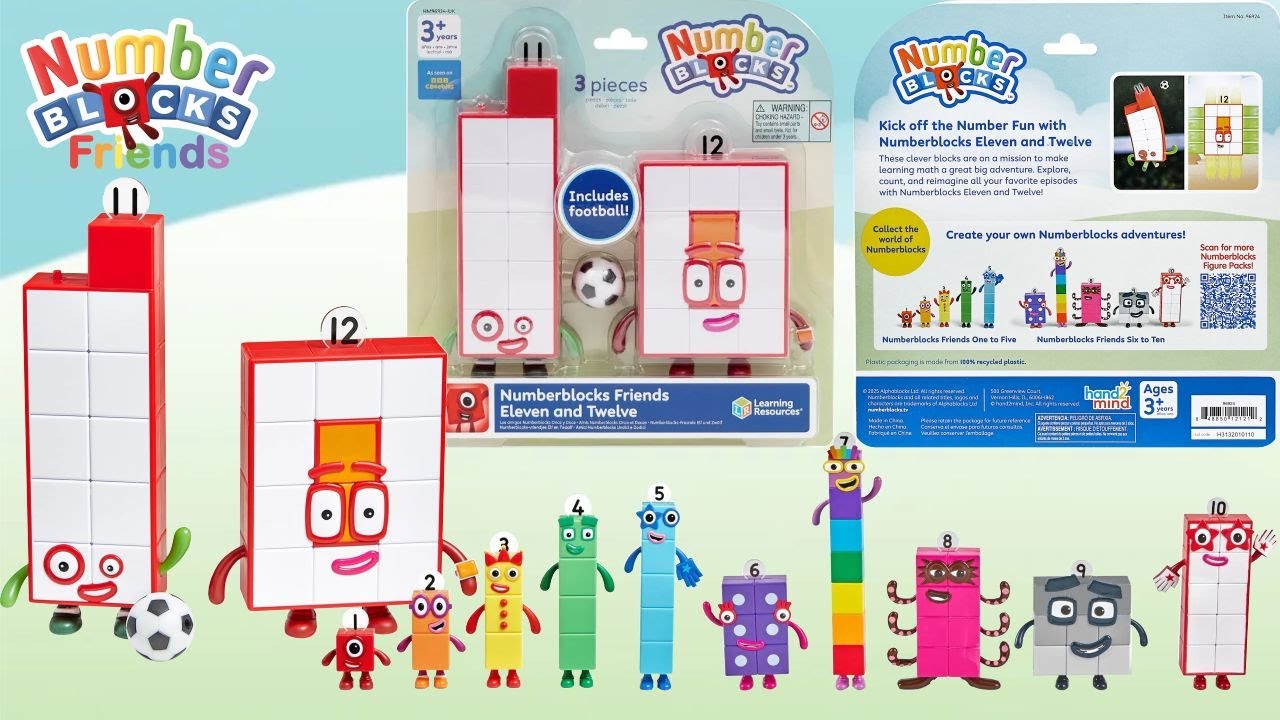 Numberblocks – Unboxing Numberblocks Friends Eleven and Twelve Figure ...