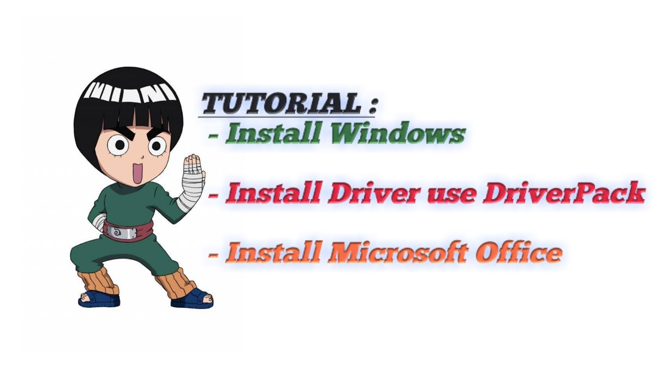 Tutorial Install Windows,Driver&Office by! - YouTube