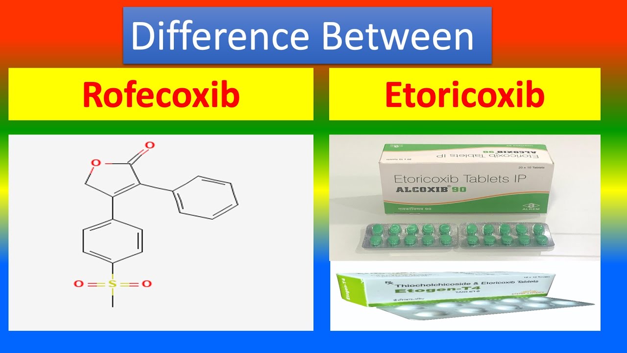 Difference between Rofecoxib and Etoricoxib - YouTube