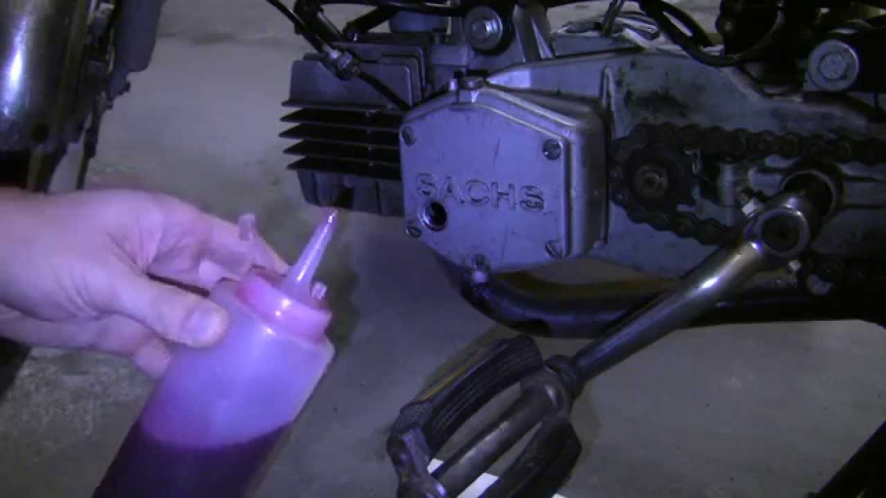 Quick Tip for Filling Moped Transmission Fluid Easier - YouTube