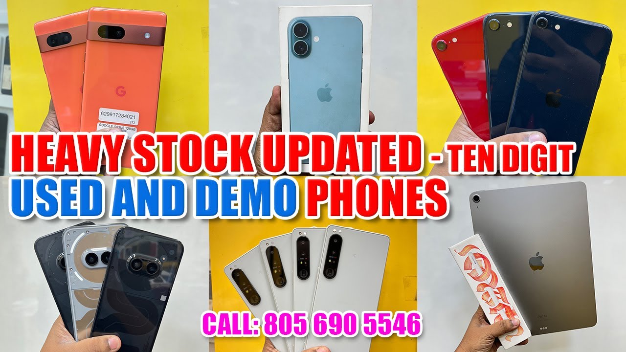 Heavy Stock Updated 💥 | Used and Demo Phones ⚡ | Ten Digit #5gmobile ...