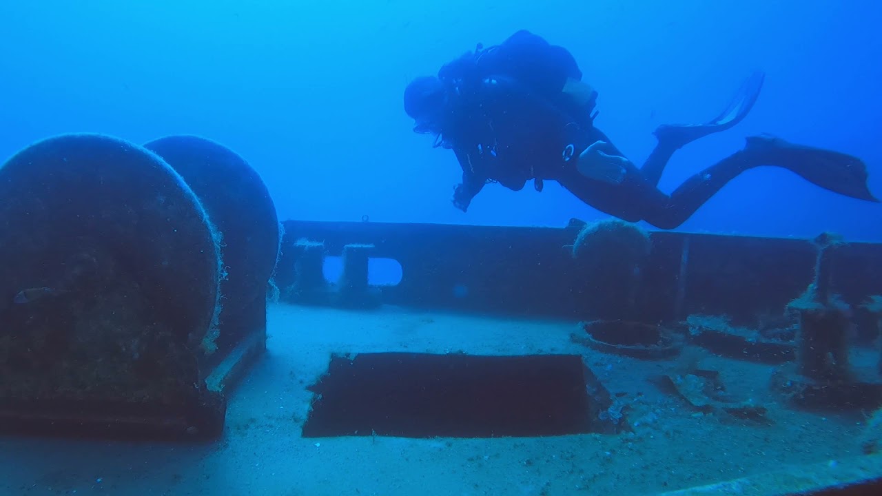 Wreck dive in Bodrum Turkey - YouTube