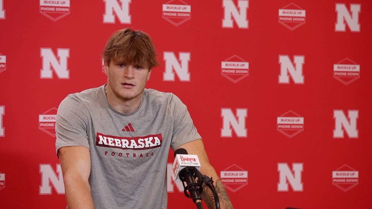 Nebraska's Thomas Fidone's full press conference after win over ...