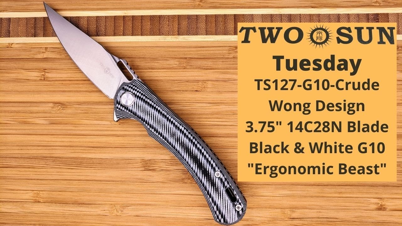 TwoSun Tuesday: TS127-Crude Wong Design 3.7" 14C28N Blade (Knife ...