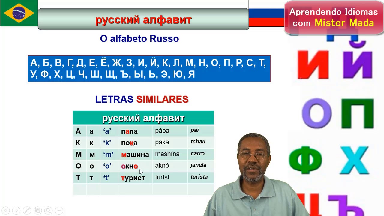 RUS.gra-o ALFABETO em russo 1/2 - YouTube
