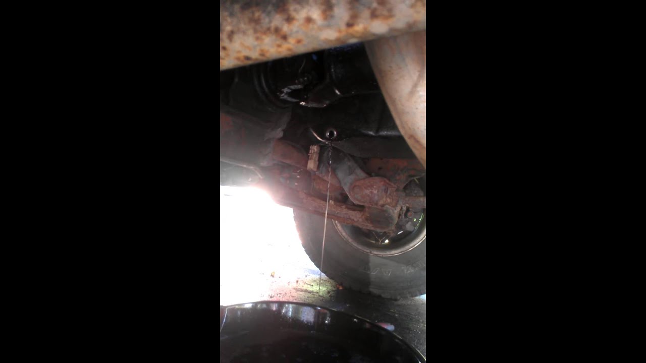 Chevy 350 oil pan filled with gas - YouTube