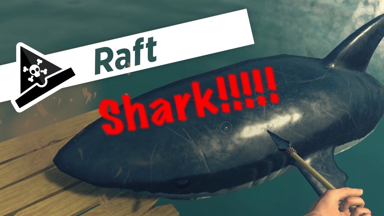 The raft part 1 there's a shark!!!!!! - YouTube