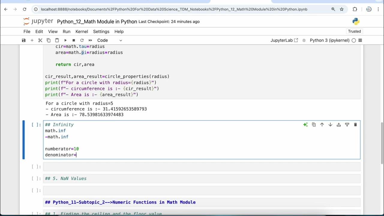 What is a Math Module in Python? and What is Constants in Math Module in Python? - YouTube