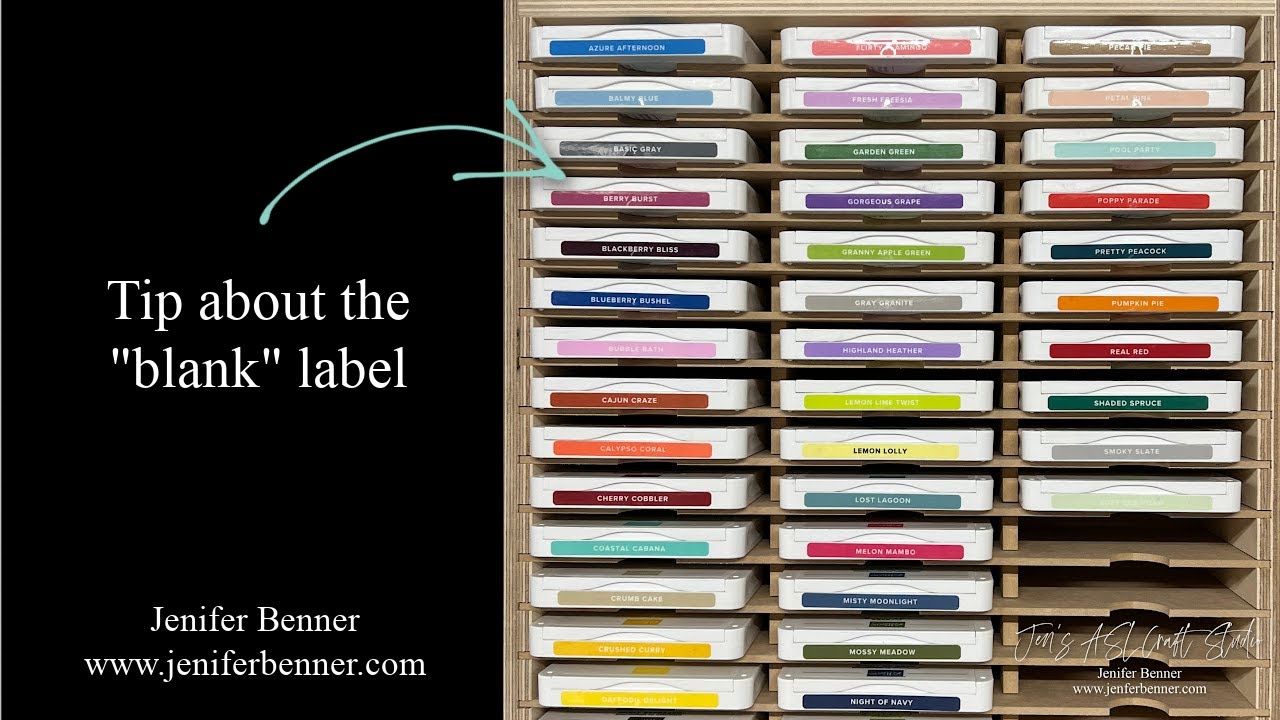 Tip about labels on Stampin' Up! Inkpads - YouTube