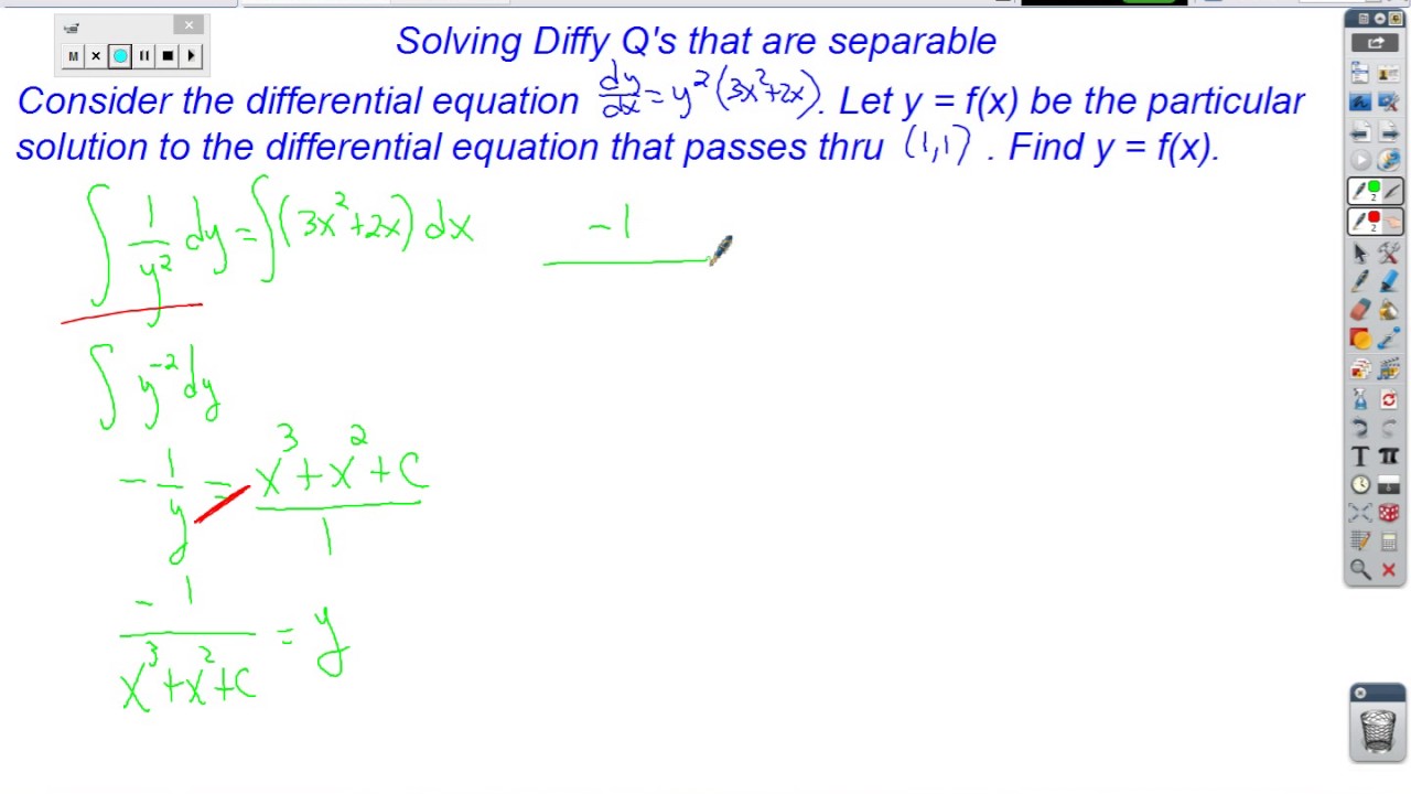 Solving a Diffy Q part 3 - YouTube