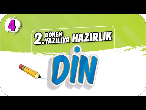 4.Sınıf Din 2.Dönem 2.Yazılıya Hazırlık 📝 #2023