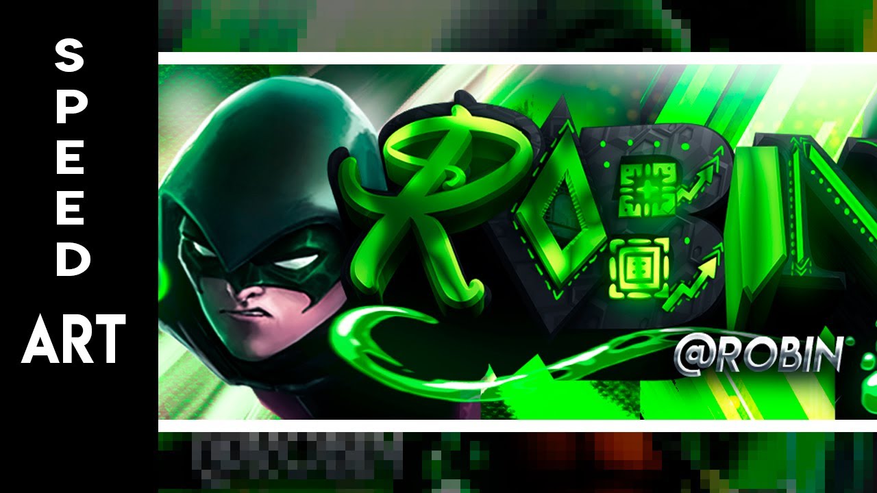 SPEED ART/BANNER/ROBIN/HAGO BANNERS GRATIS - YouTube