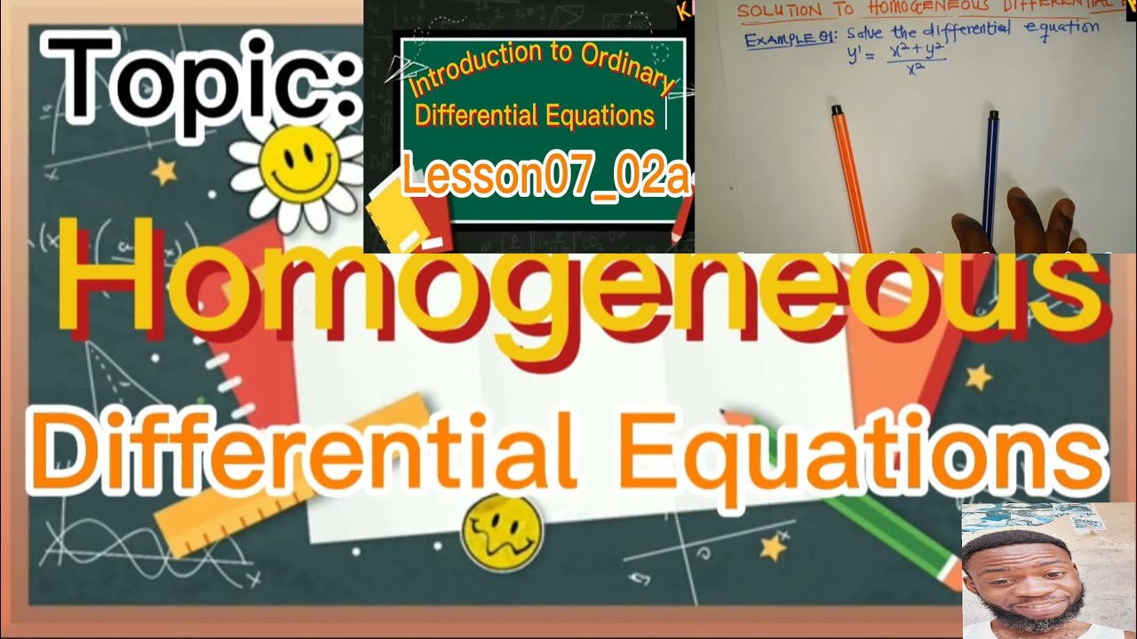 Lesson07_02a: Solution Homogeneous Differential Equation - YouTube